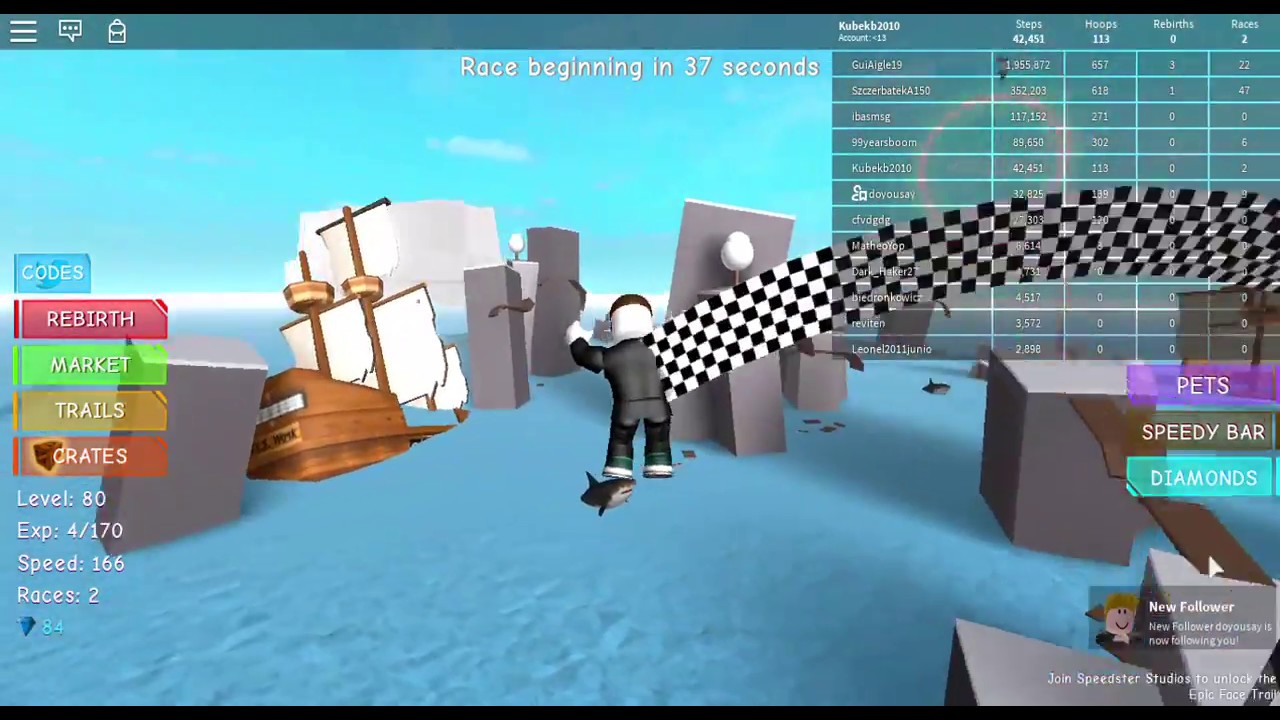 ROBLOX SPEED SIMULATOR - YouTube
