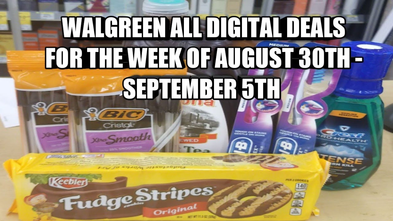 WALGREEN ALL DIGITAL SCENARIOS FOR THE WEEK OF AUGUST 30TH - SEPTEMBER ...