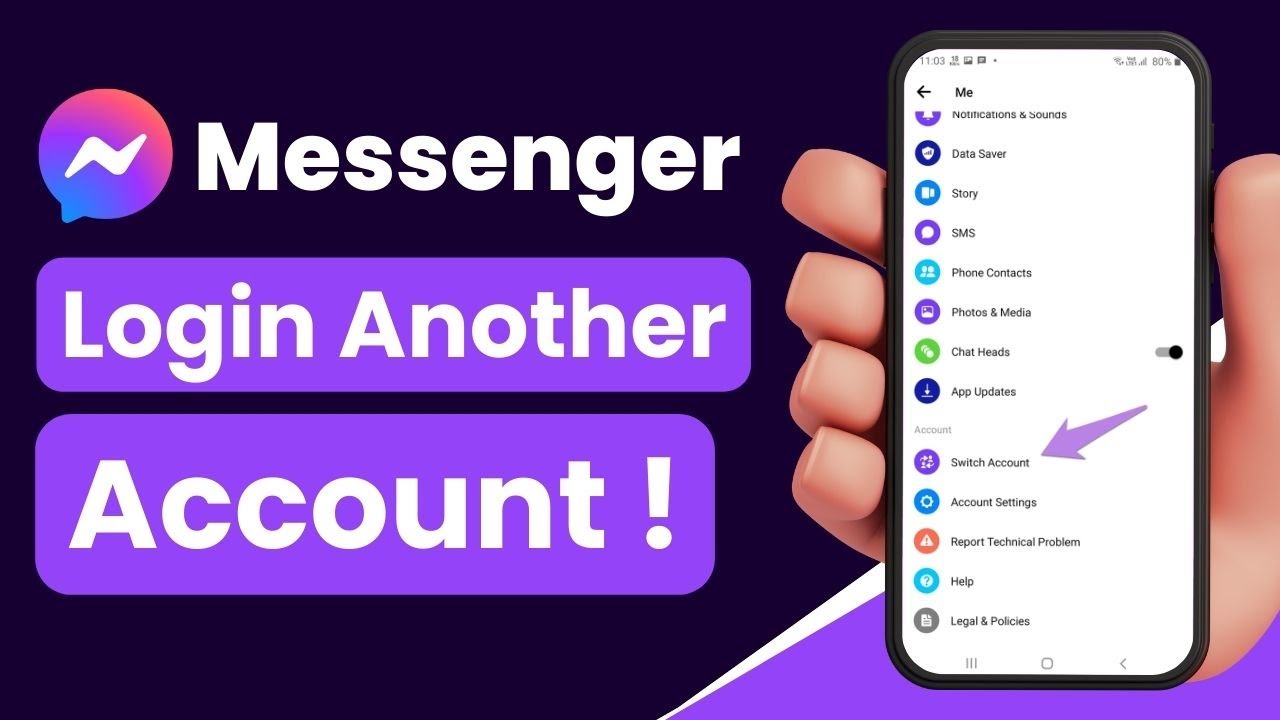 How to Login to Another Account on Messenger ! - YouTube