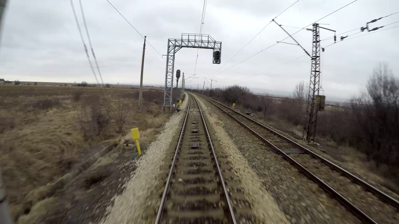 Vakarel - Sofia with electric locomotive Skoda - YouTube