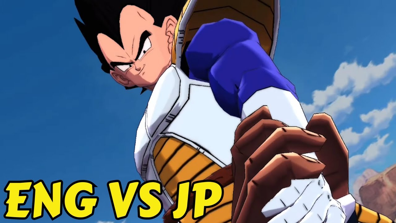 LF Nappa Revival Into Vegeta Animations In English VS Japanese! Dragon ...