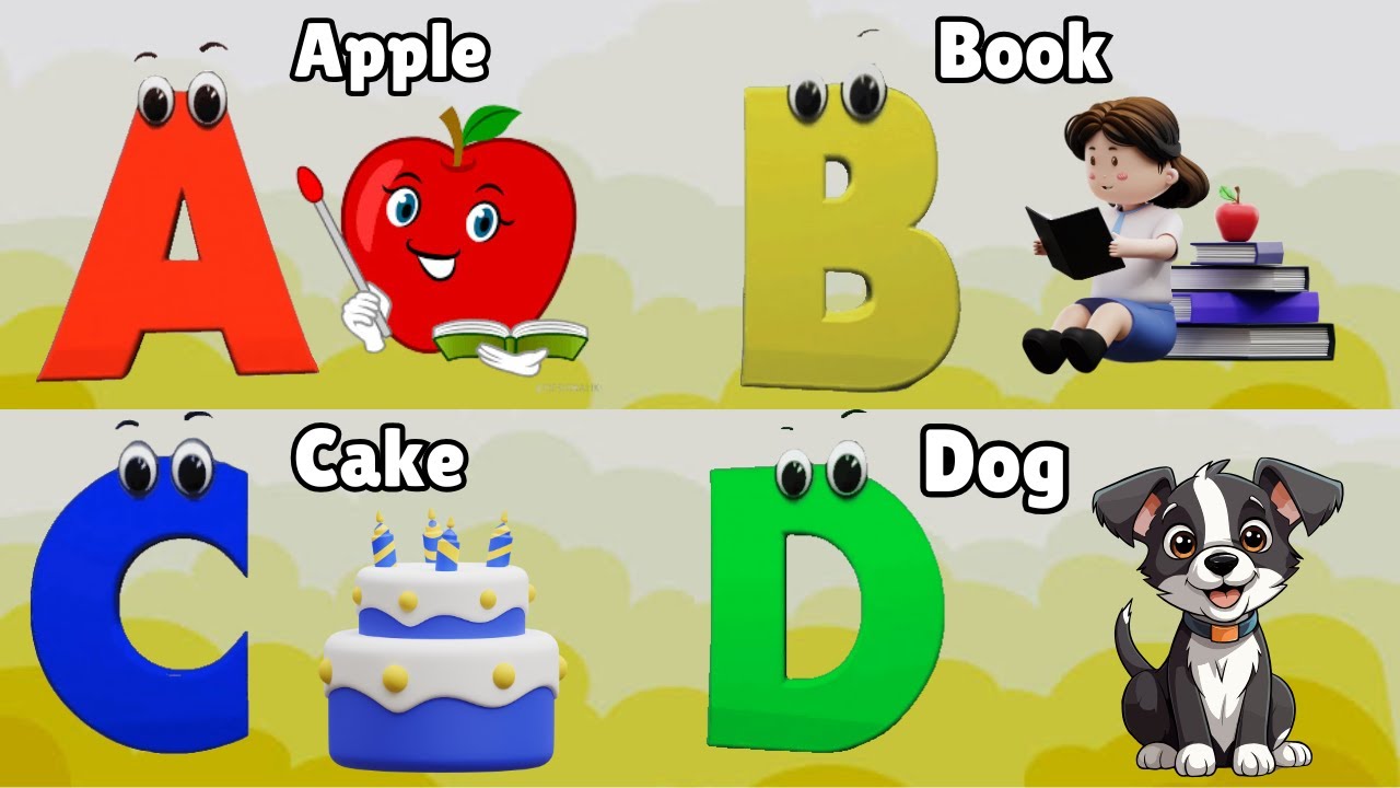 Phonics Song with two words | Phonics song a to z | A for Apple ...