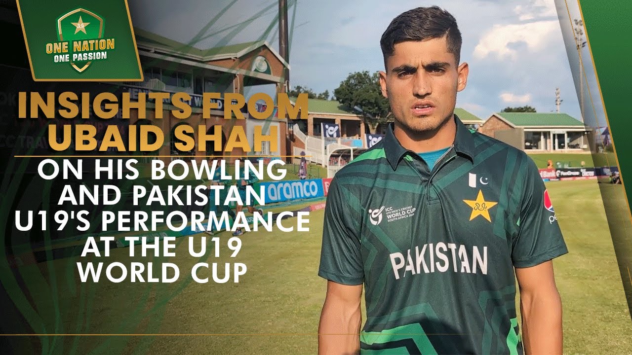 Insights from Ubaid Shah on his bowling & Pakistan U19's performance at ...