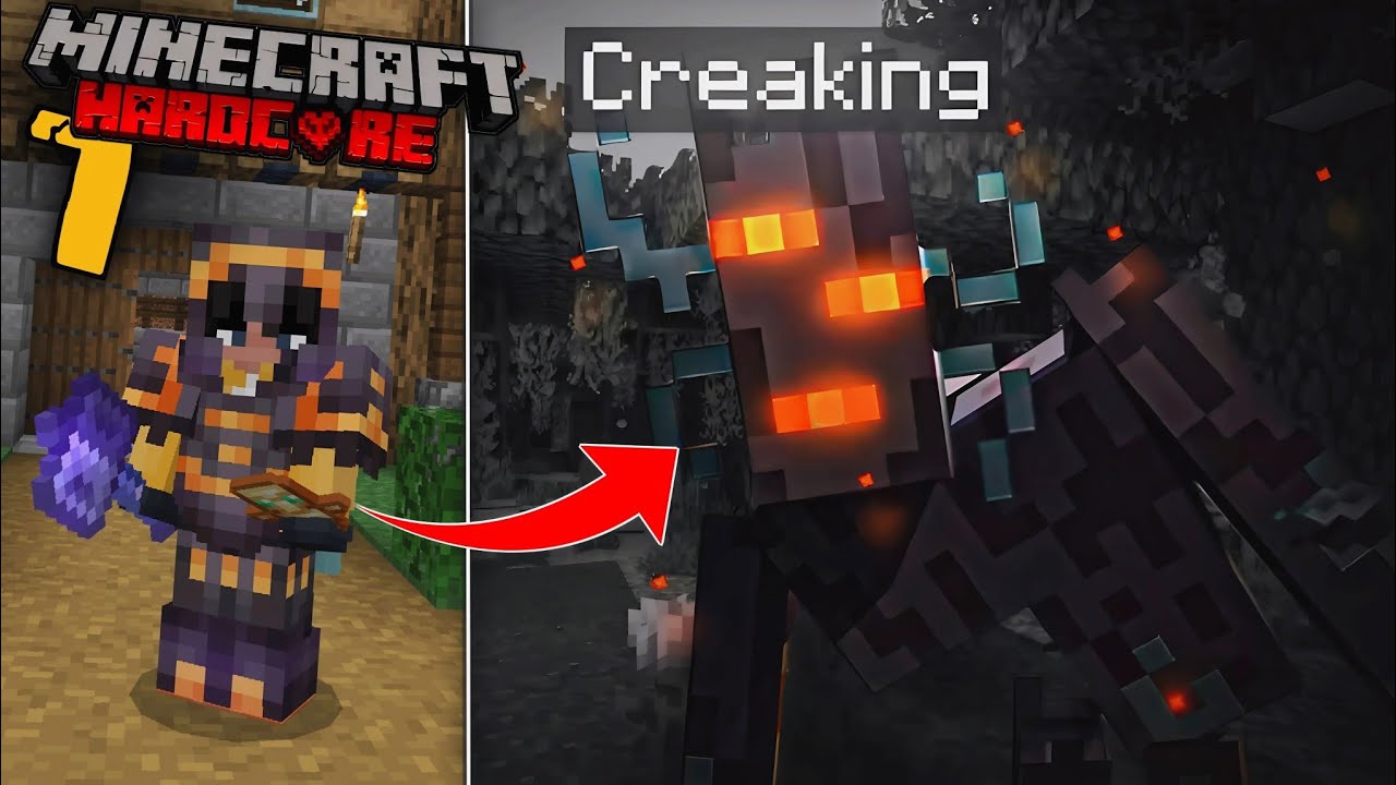 i Played The New CREAKING UPDATE in Minecraft hardcore || Tamil || bee ...