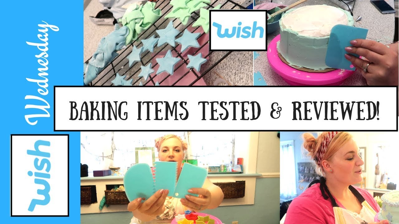 WISH APP BAKING & KITCHEN HAUL! WATCH ME DECORATE A CAKE WITH ITEMS ...