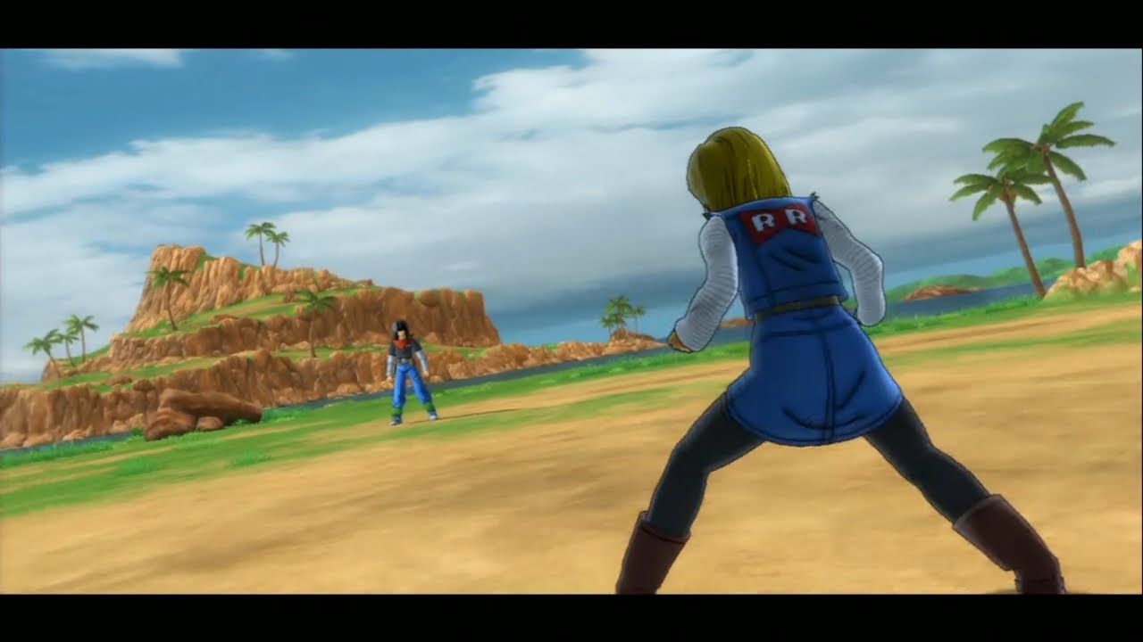 DBZ Ultimate Tenkaichi - Android #17 vs Android #18 - YouTube