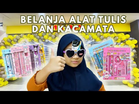 Almahyra Belanja 1 set Alat tulis Dan Kacamata Hitam Gambar Bunga Di MR ...