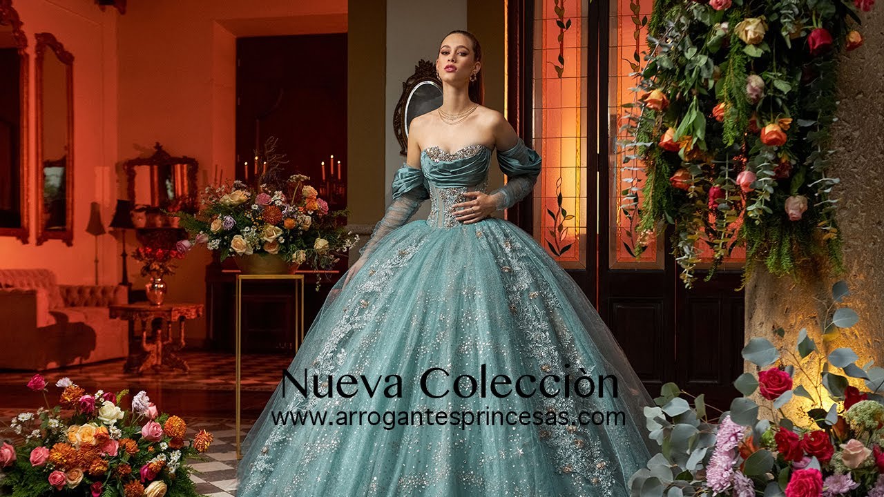 Vestido Verde suave para Quinceañera - YouTube