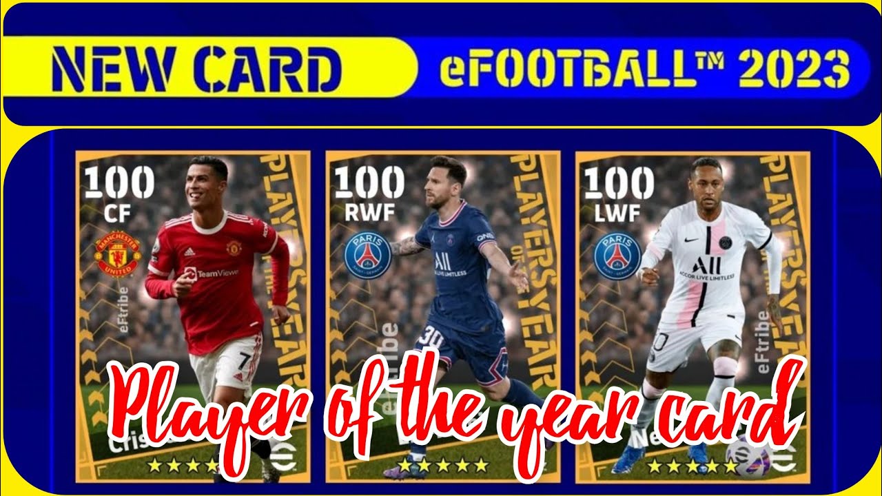 New cards | player of the year cards in efootball mobile 2023 - YouTube