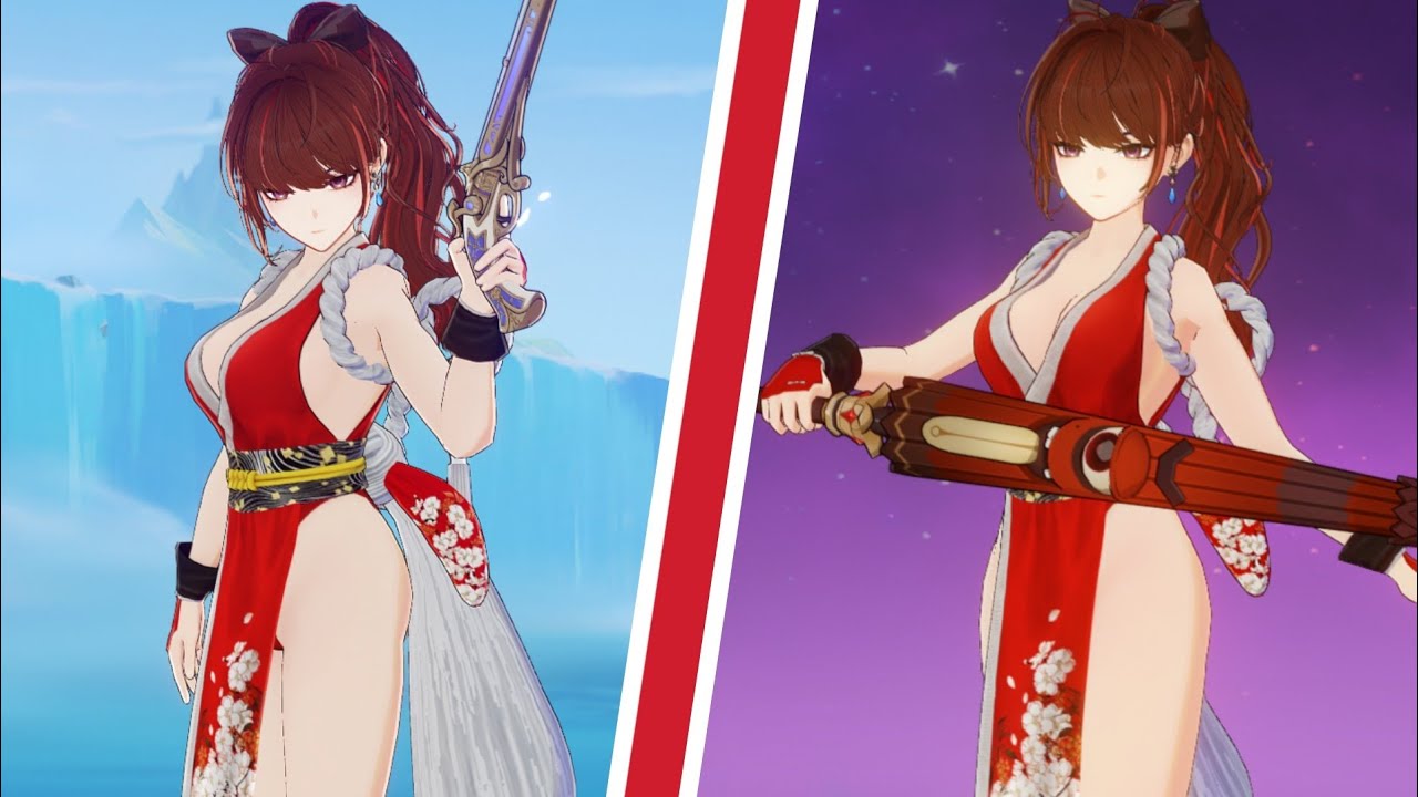King of Fighters Mai Shiranui Outfit for Clorinde [GENSHIN IMPACT] - YouTube