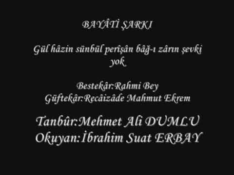 Mehmet Ali Dumlu - Bayati Tanbur Taksimi | İbrahim Suat Erbay - Gül Hazin Sünbül Perişan