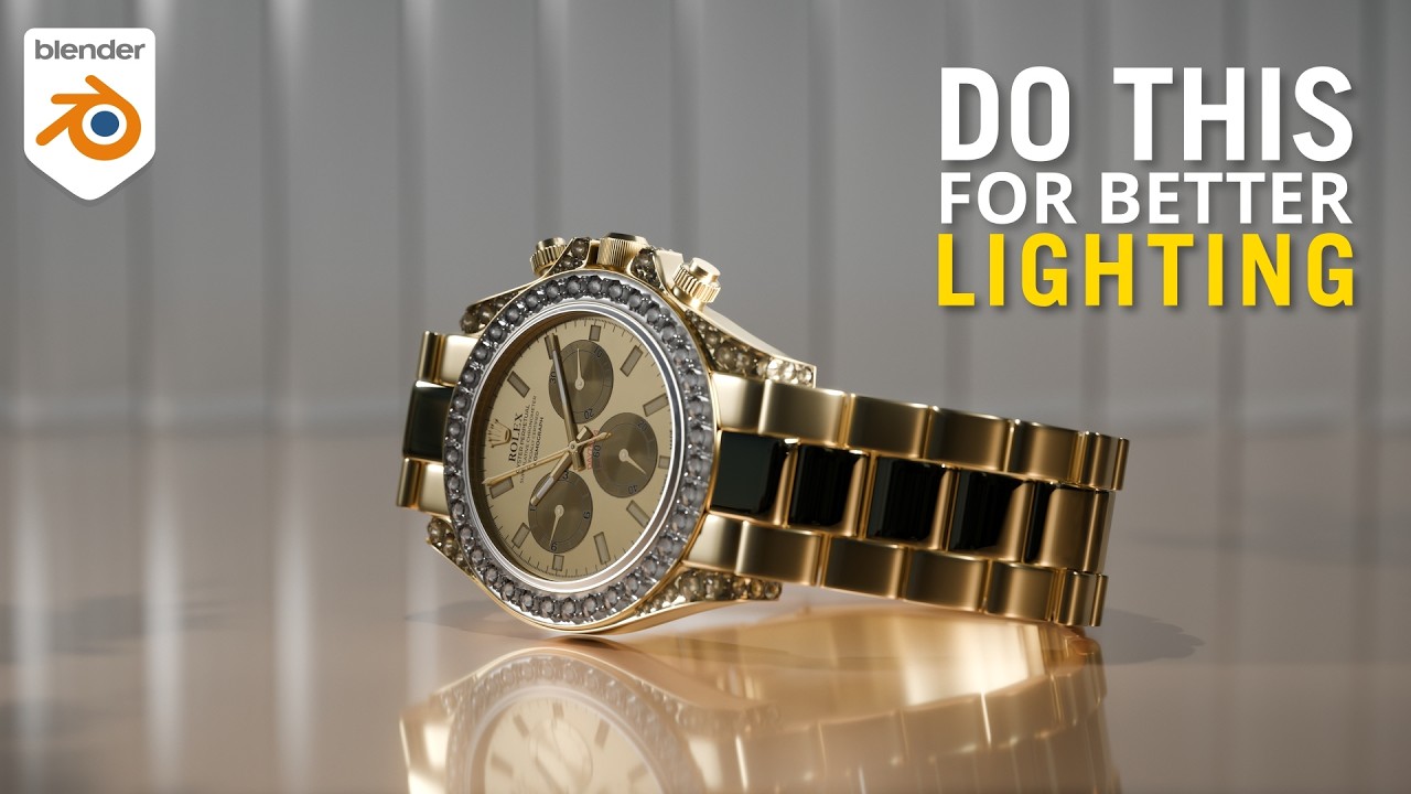 BEGINNERS Guide to Lighting in Blender (it's really simple) - YouTube