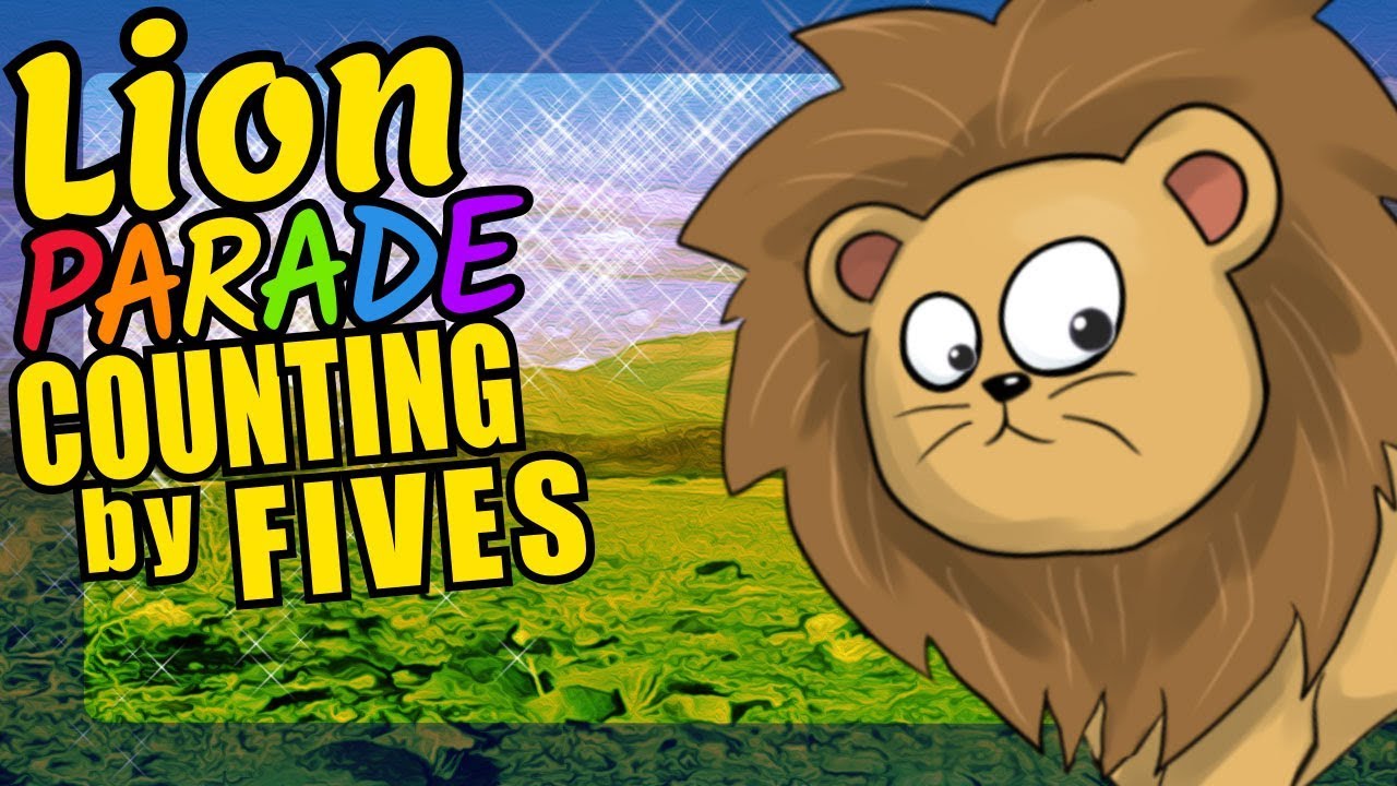 Lions Teaching Counting by Fives Educational Math Video for Kids - YouTube