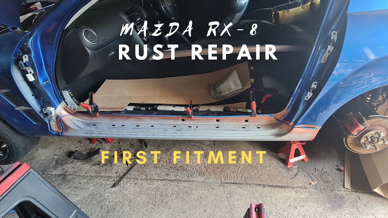 Restoring a rusty Mazda RX-8 - Rust proofing and initial fitment - YouTube