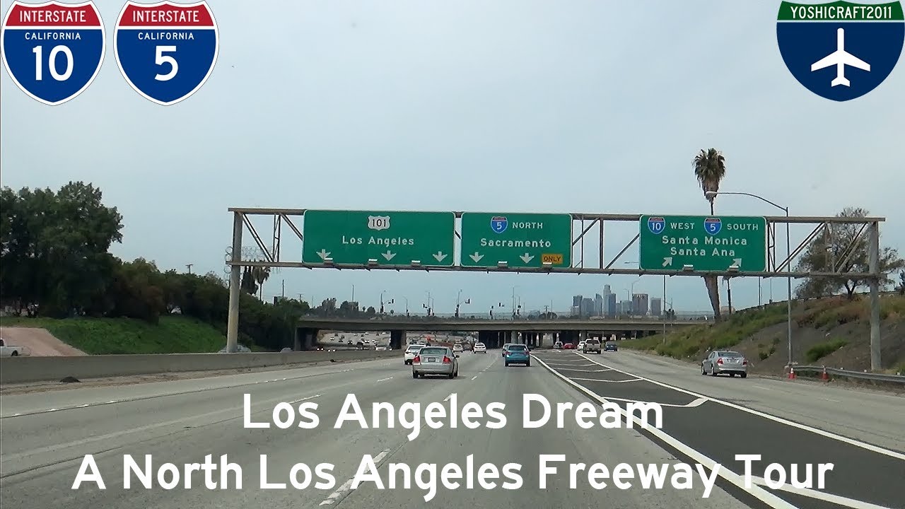 Los Angeles Dream - A North Los Angeles Freeway Tour - YouTube