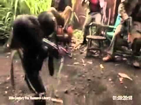 Chimp with gun - YouTube