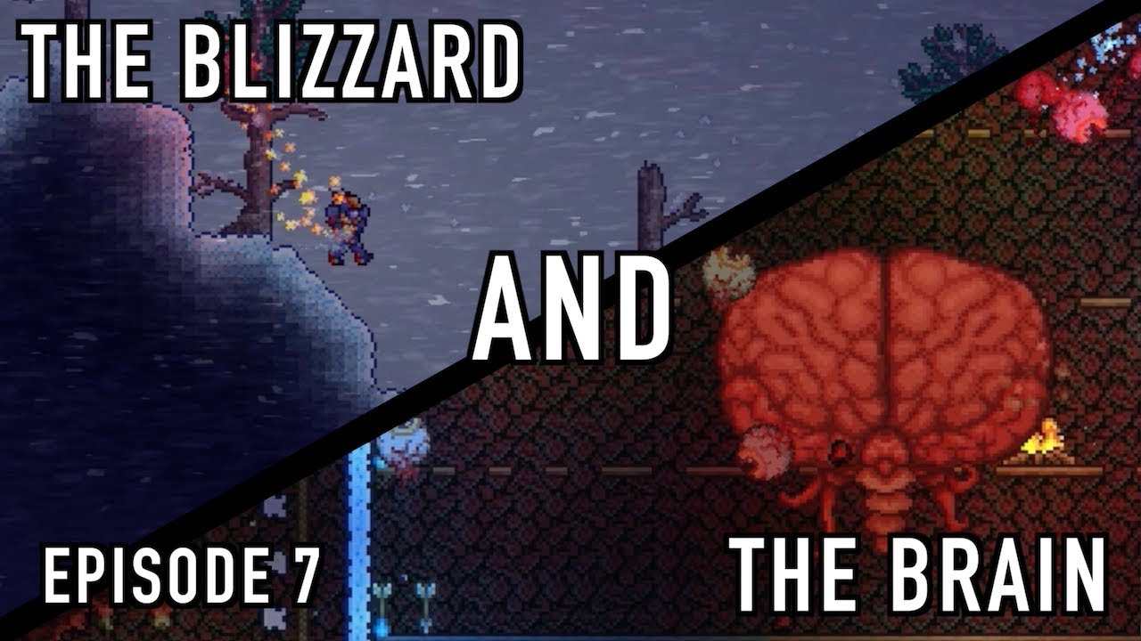 Lucca's Terraria HC - Episode 7 (The Blizzard and the Brain) - YouTube