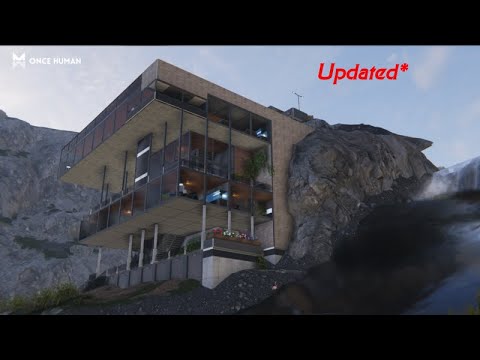 ONCE HUMAN - HOUSE TOUR - MODERN CLIFFSIDE BUILDING (UPDATED) - YouTube