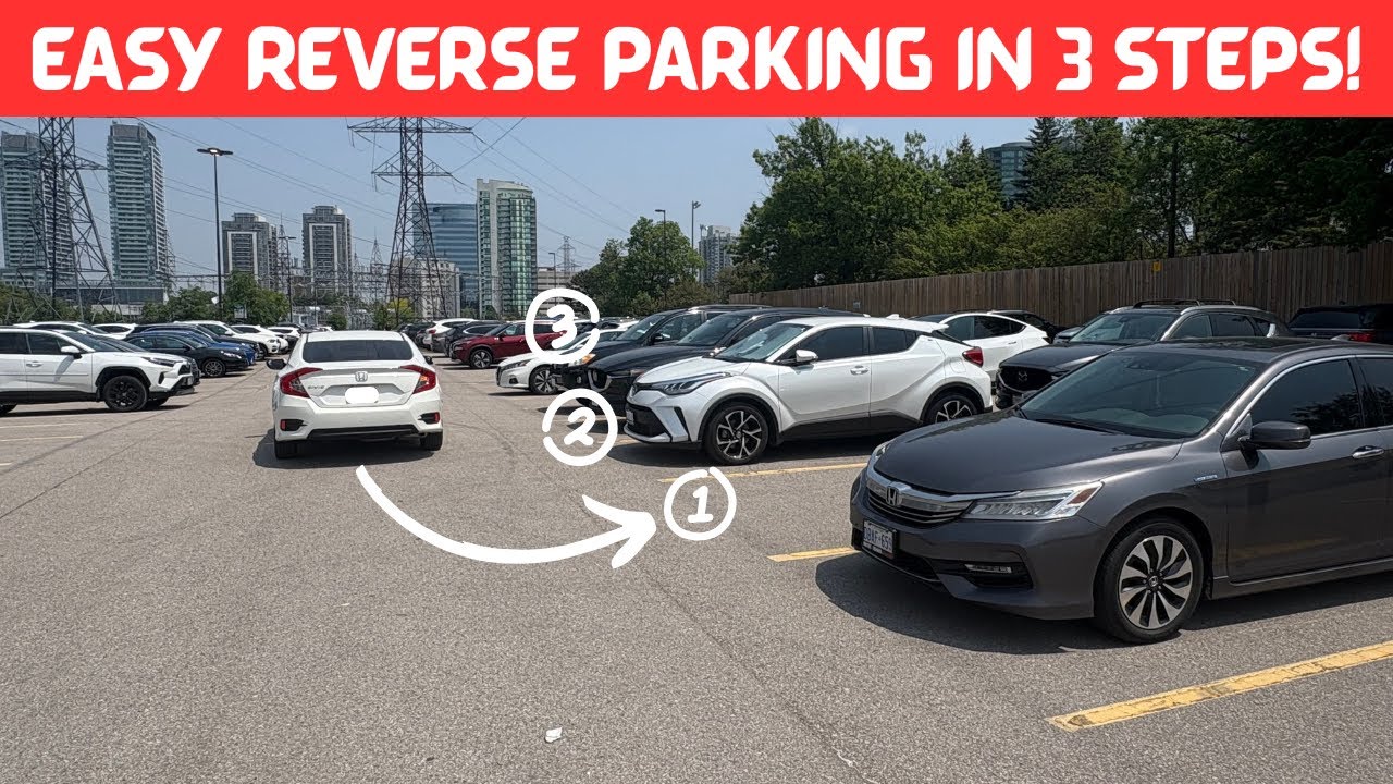 How to Reverse Park Step-by-Step | Easy Tips for Driving Test - YouTube