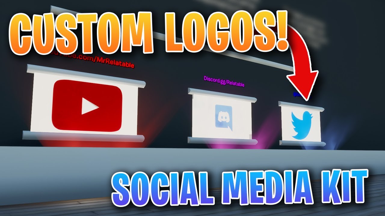 How to get SOCIAL MEDIA Logos in Fortnite Creative! - YouTube