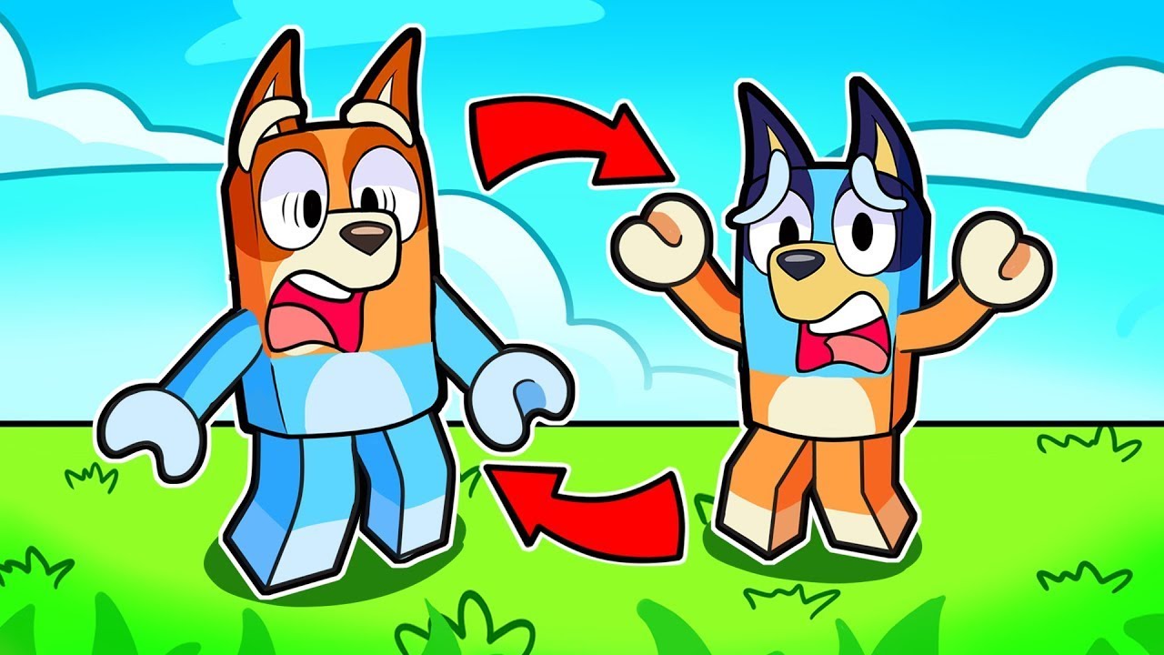 Bluey Bingo SWITCH BODIES in ROBLOX - YouTube