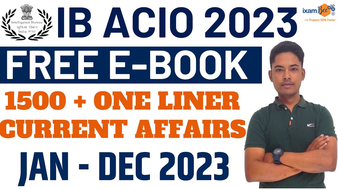 IB ACIO 2023 II FREE E-BOOK PDF II By Vikram Sir - YouTube