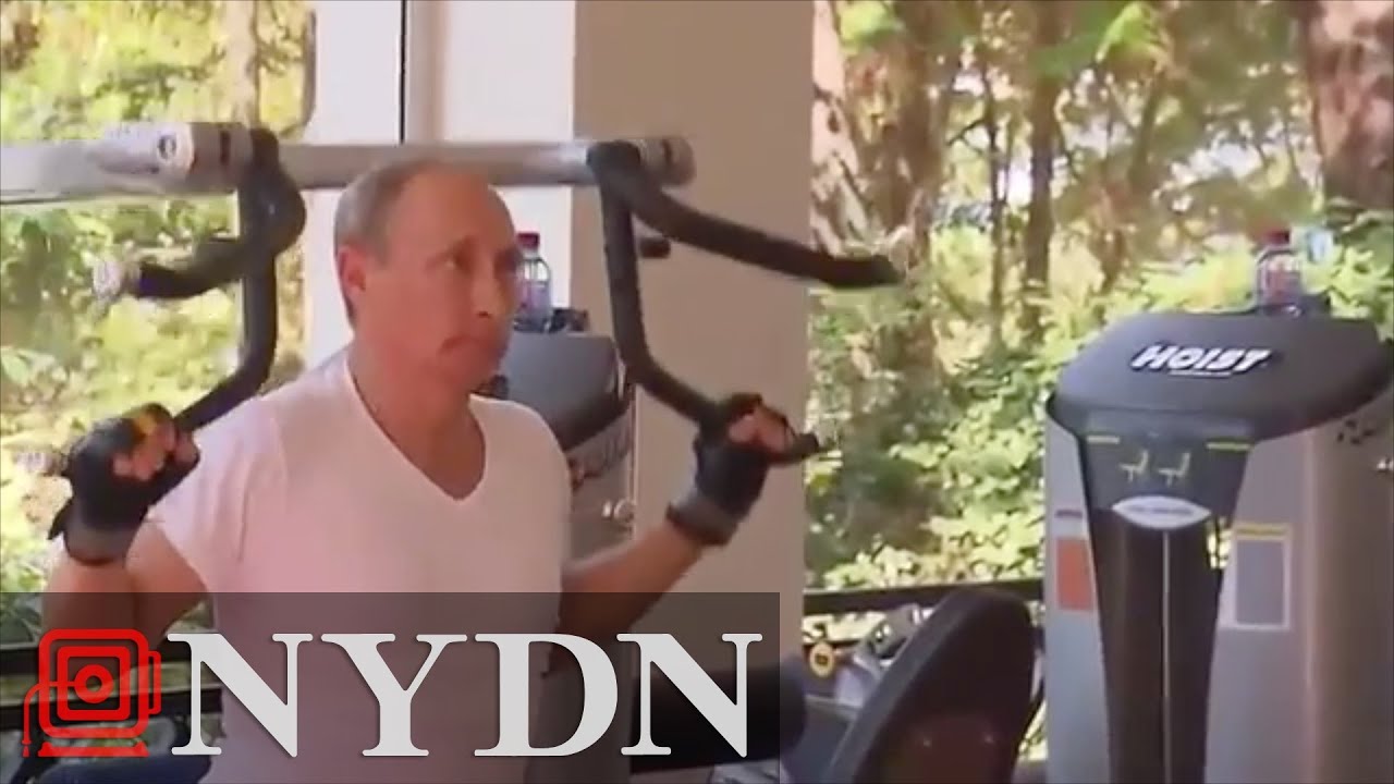Kremlin releases footage of Putin workout - YouTube