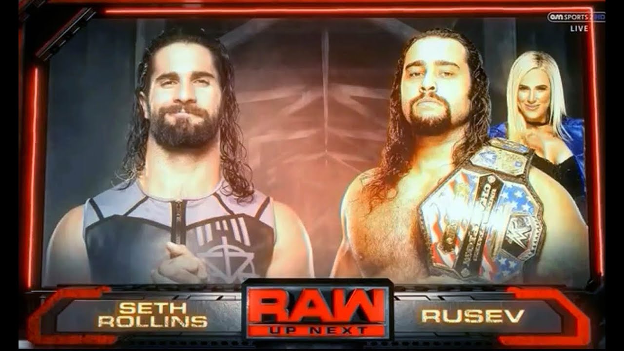 Seth Rollins vs Rusev WWE Raw 2016-09-19 - YouTube