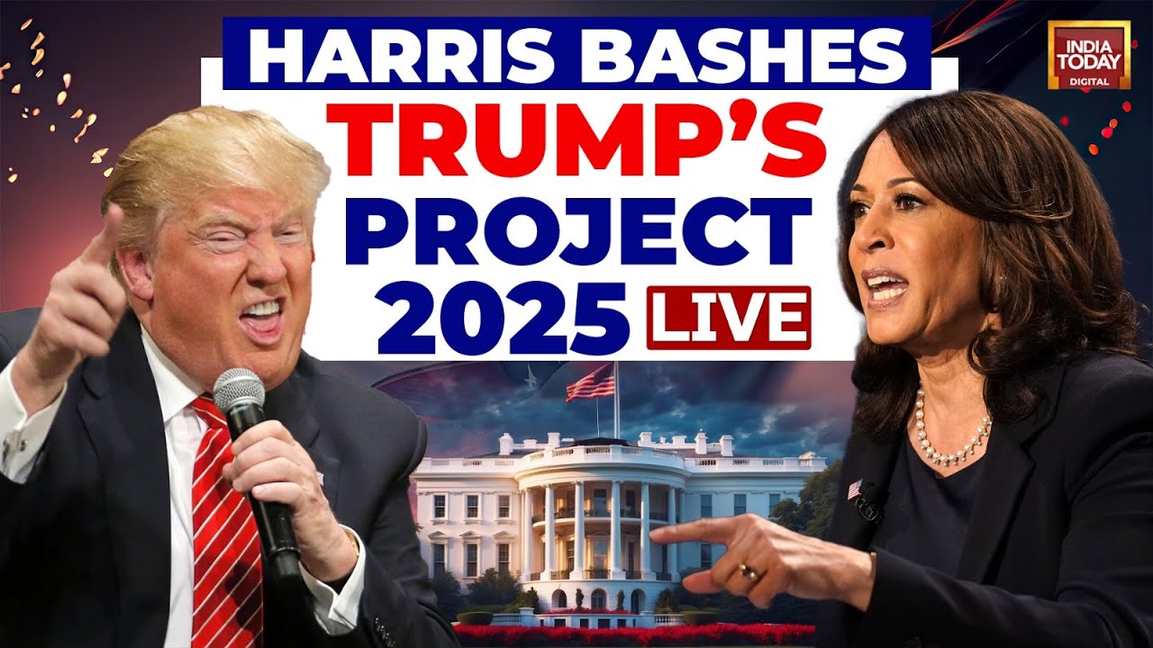Kamala Harris Speech LIVE | Harris Turns The Heat On Trump | US ...