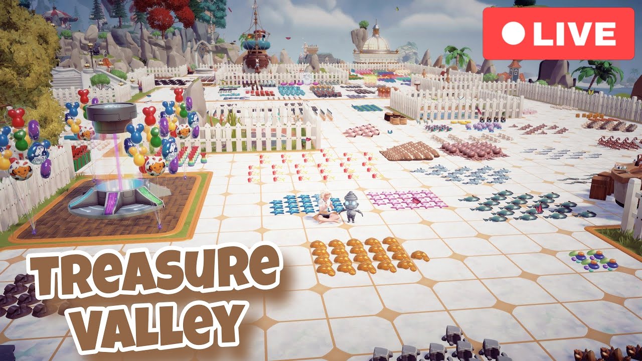 Live 🔴 Flower Treasure Valley! Disney Dreamlight Valley (No Playstation ...