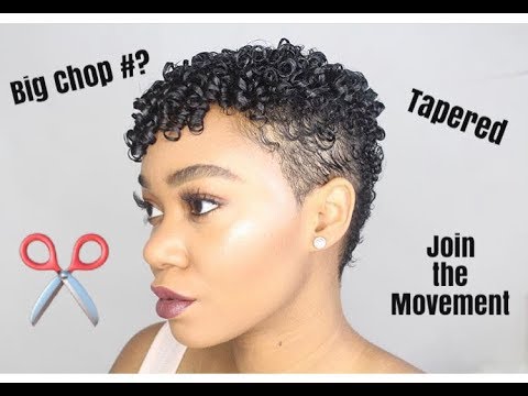 Big Chop! Styling My New Tapered Cut - YouTube