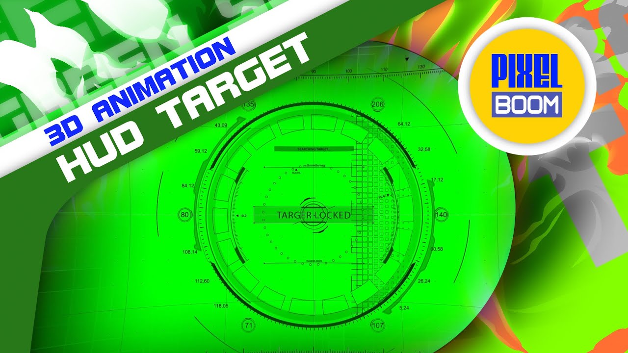 Green Screen HUD Taget Locked - Footage PixelBoom - YouTube