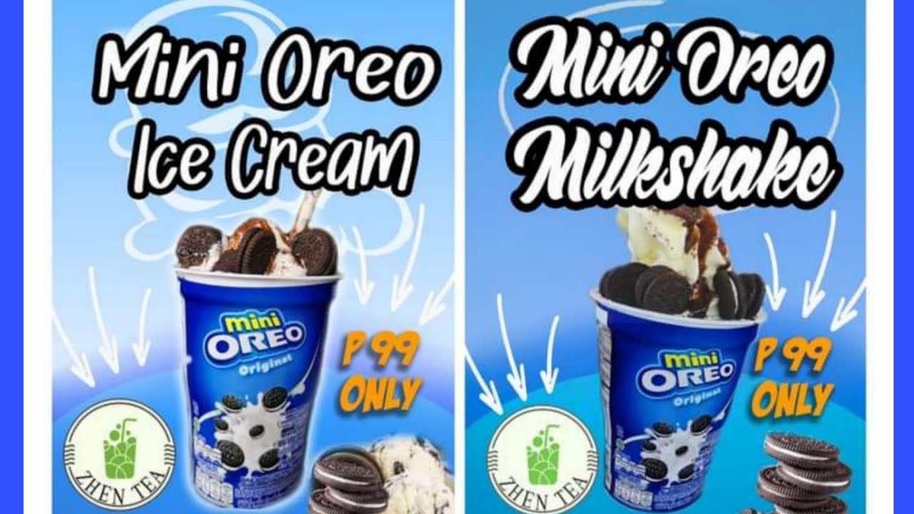 mini oreo overload ice cream or Milkshake (frappe) - YouTube