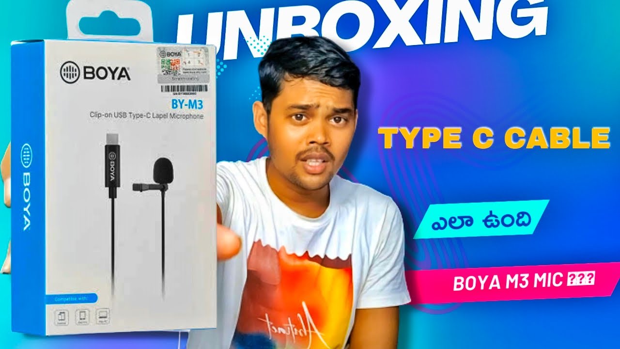 BOYA BYM3 UNBOXING #BOYAM3MIC #BOYA #typecmic #youtuber #mic - YouTube