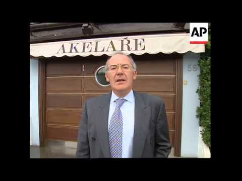 SPAIN: PRIME MINISTER AZNAR MEETS BASQUE LEADER ARZALLUZ - YouTube