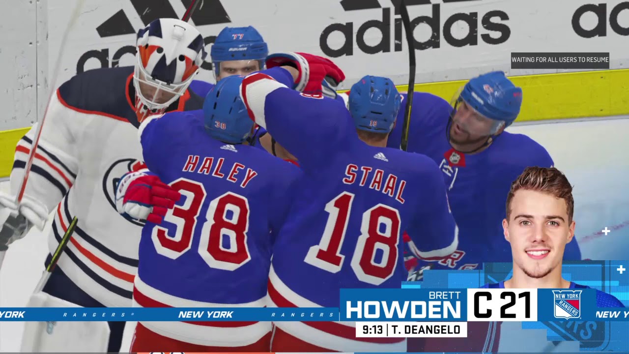 NHL® 20 Rangers vs. Oilers Ranked Jan 16th - YouTube