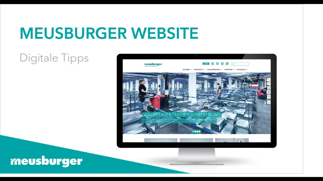 Meusburger Website - YouTube