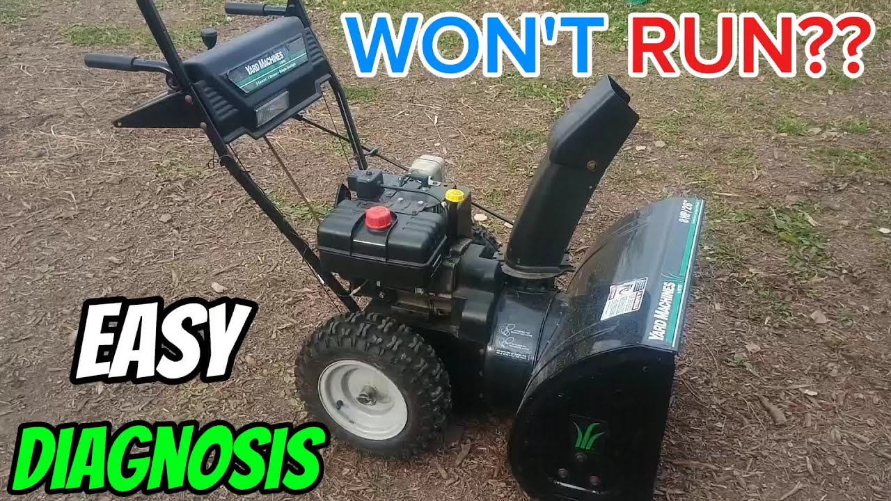 Snowblower Won T Stay Running