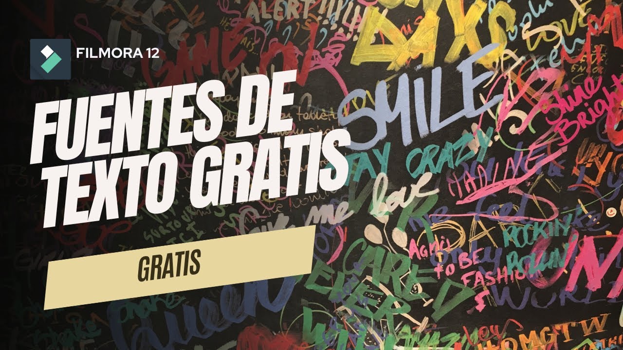 LAS MEJORES FUENTES DE TEXTO GRATIS PARA FILMORA - YouTube