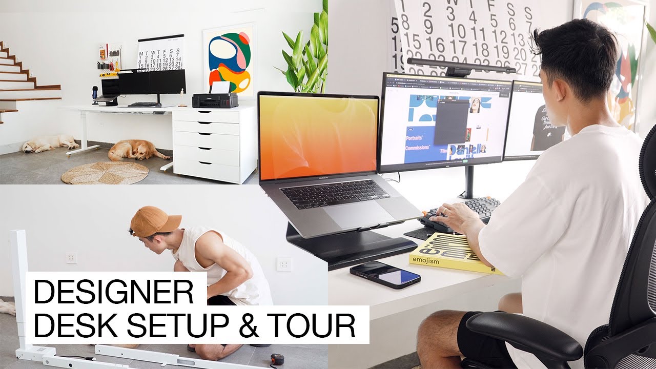 SETUP DỌN DẸP LẠI BÀN LÀM VIỆC TỐI GIẢN TẠI NHÀ - DESK SETUP & DESKTOUR ...