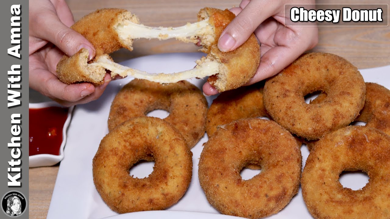 Cheesy Chicken Donuts Recipe | Ramadan Recipes For Iftar | Kitchen With ...