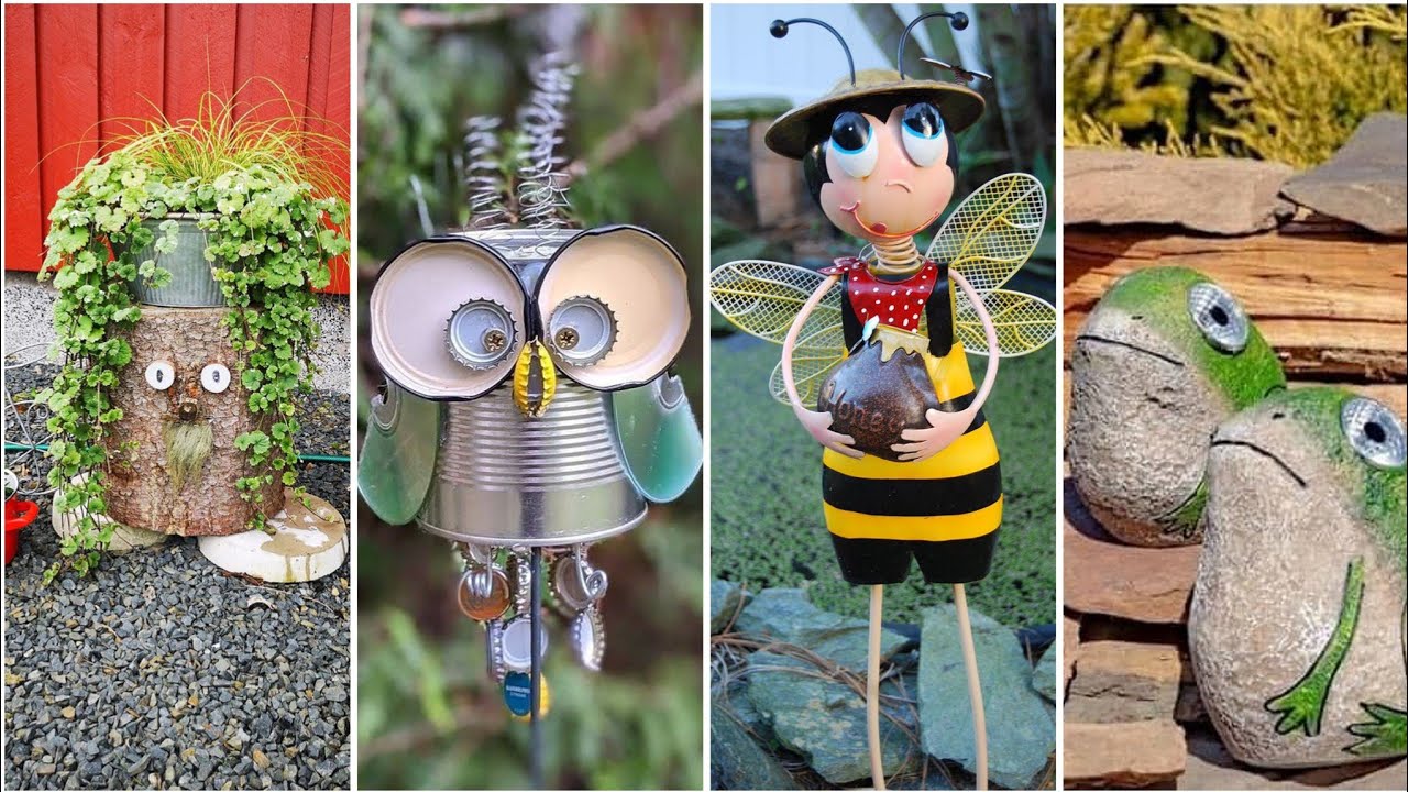 top 200 Garden art & Craft ideas | Creative Gardening designs ...