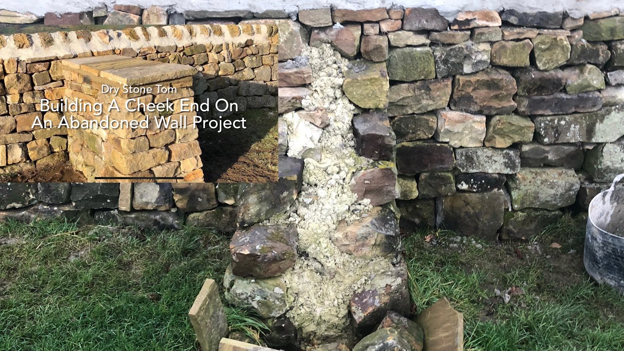 Building A Cheek End (wall end) On An Abandoned Walling Project - YouTube