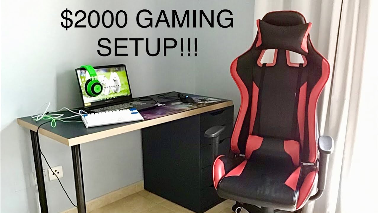 MY $2000 GAMING SETUP!!! + Lucid Dreams Fortnite Montage - YouTube