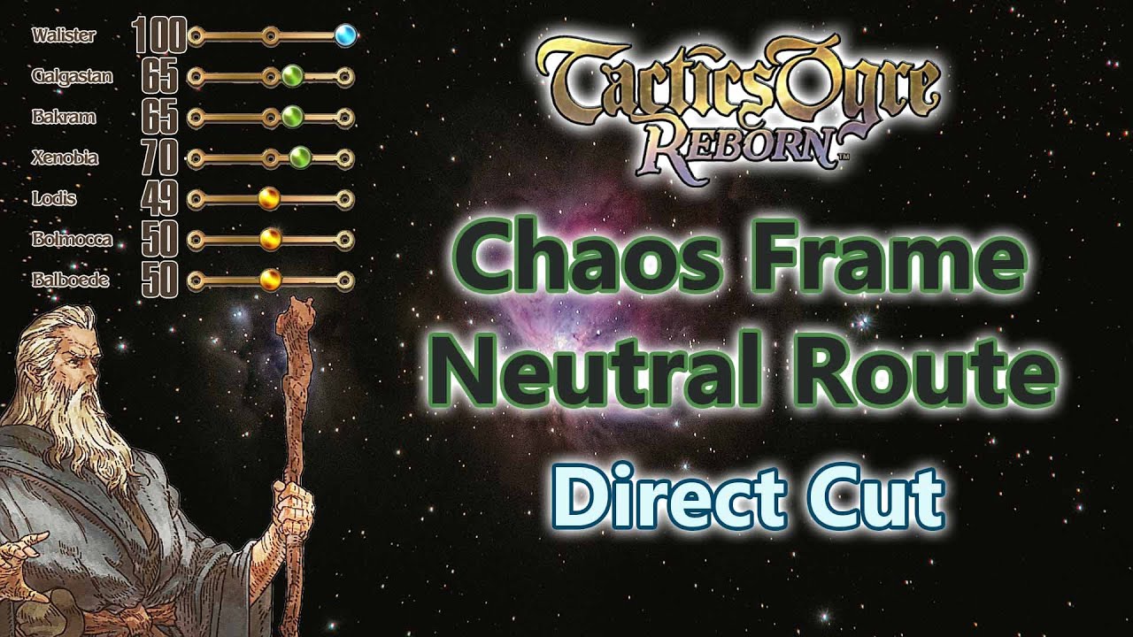 Tactics Ogre Reborn - Chaos Frame in Neutral, Direct Cut - YouTube