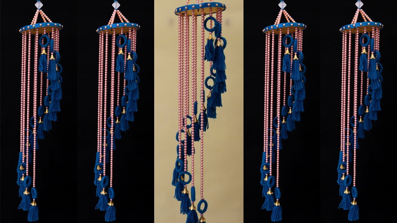 DIY Wall Hanging Out of Wool !!! DIY Woolen Jhumar !! DIY Room Decor ...