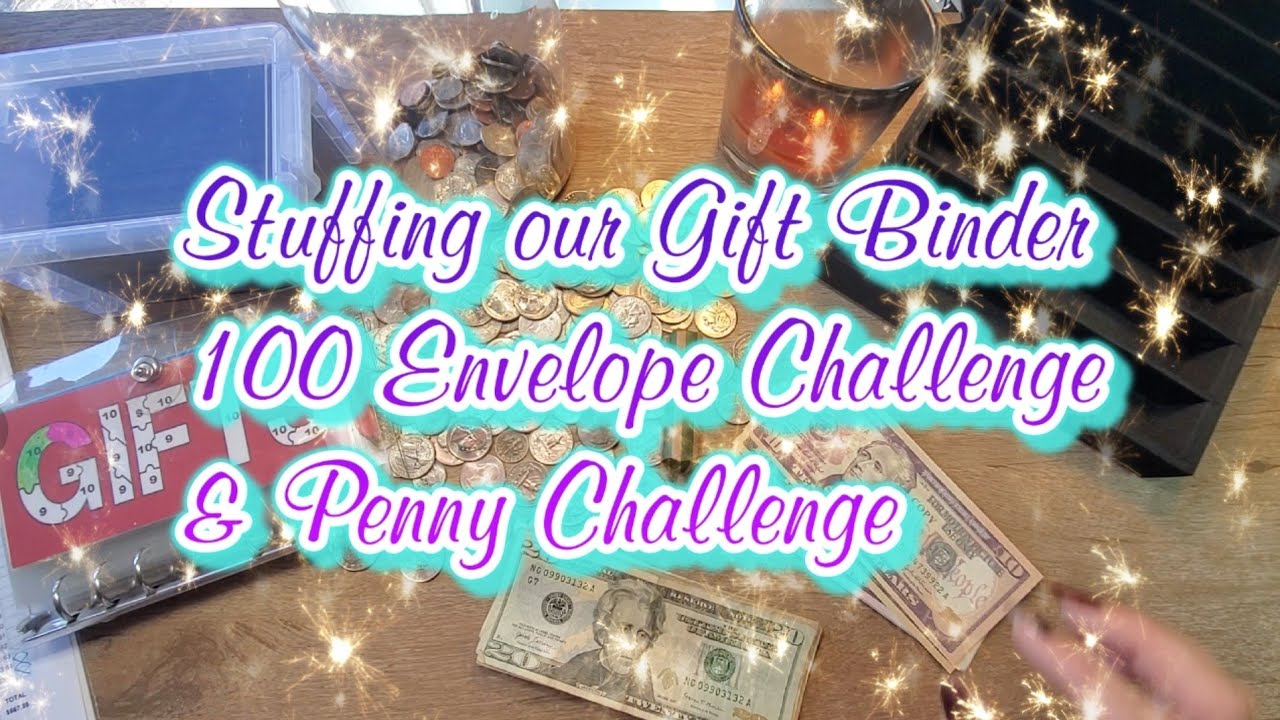 Gift Binder Stuffing | 100 Envelope Challenge | Penny Challenge - YouTube