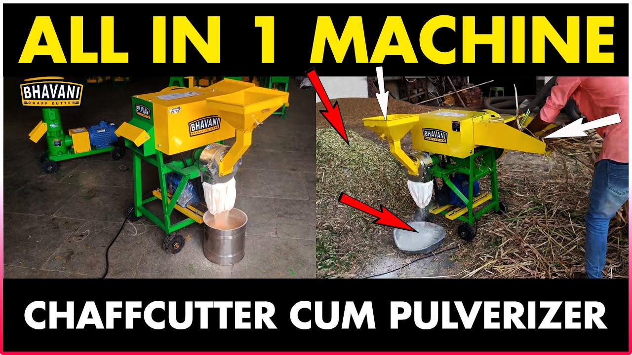 Chaff cutter Machine with Pulverizer and Atta Chakki Maker Machine | JB ...