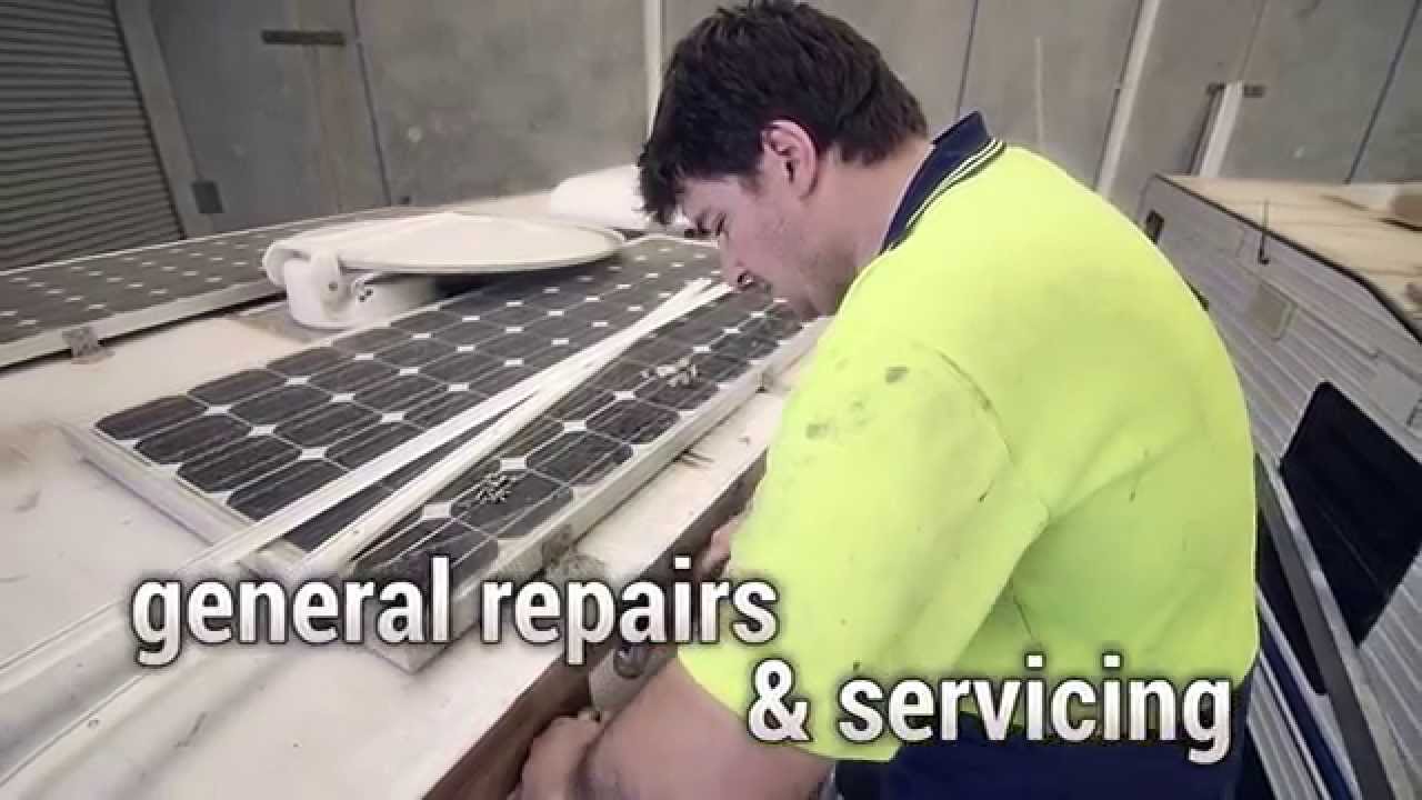 PDA caravan repairs - YouTube