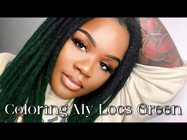 Dark Green Hair Dye Dreads